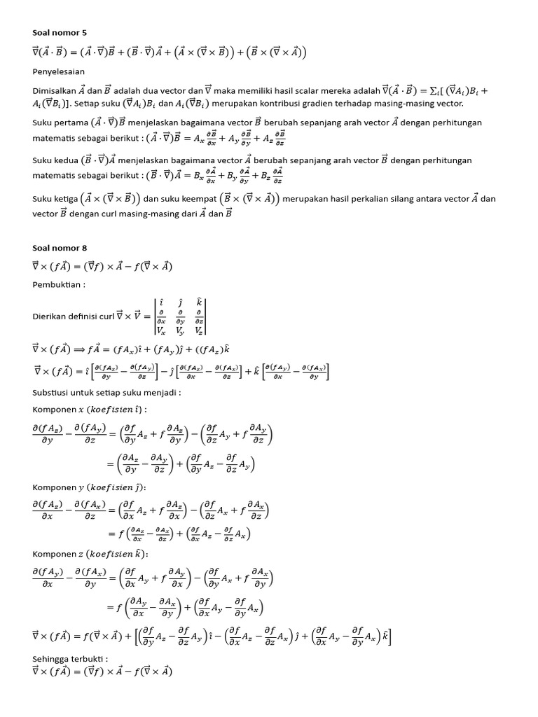 Kalkulus - Vektor | PDF