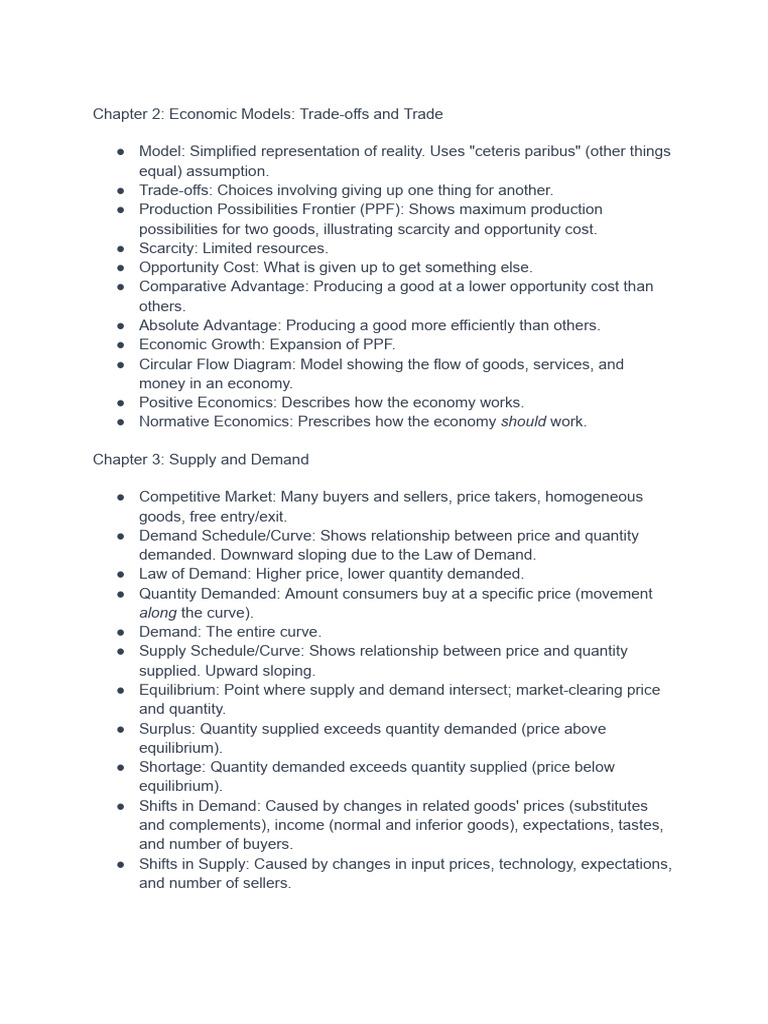 Economic Models and Market Dynamics | PDF | Supply And Demand | Elasticity (Economics)
