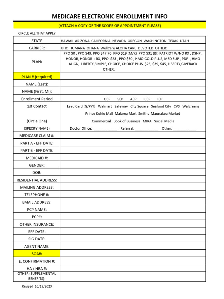 Medicare Electronic Enrollment Info 2024 Revised | PDF