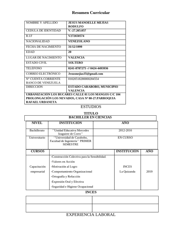 Curriculum Jesus | PDF