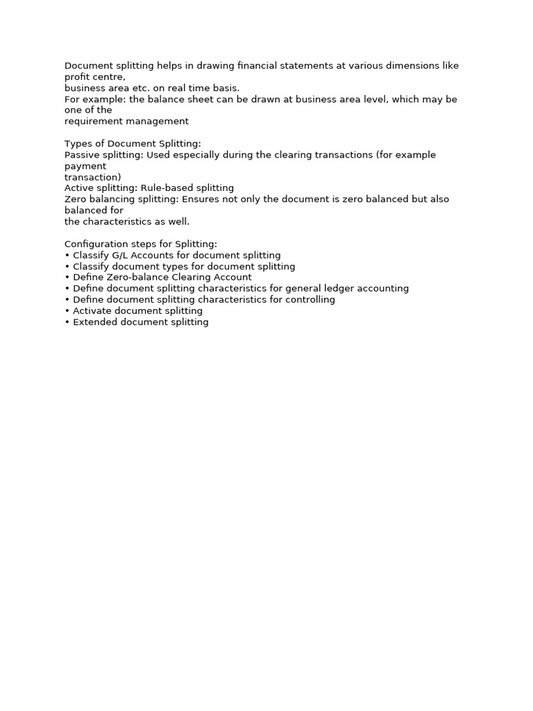 Document Splitting in Detail | PDF