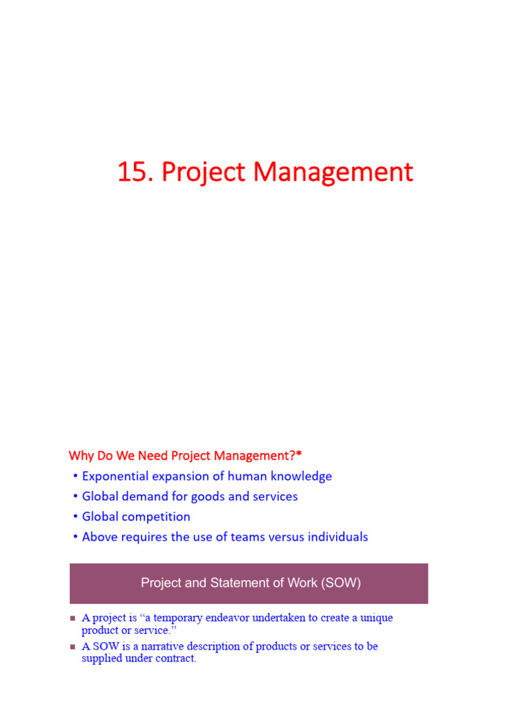 15. Project Management | PDF | Project Management | Business