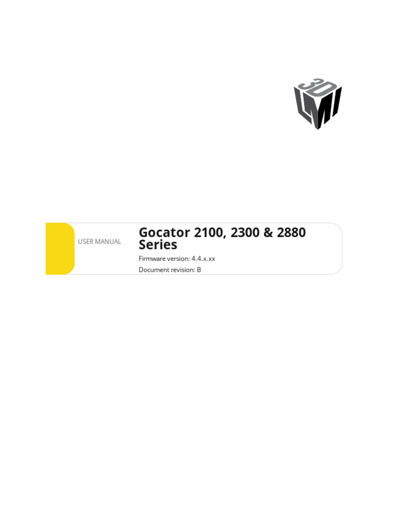 4.4.4.40 - MANUAL - User - Gocator 2100 2300 2880 Series | PDF | Laser
