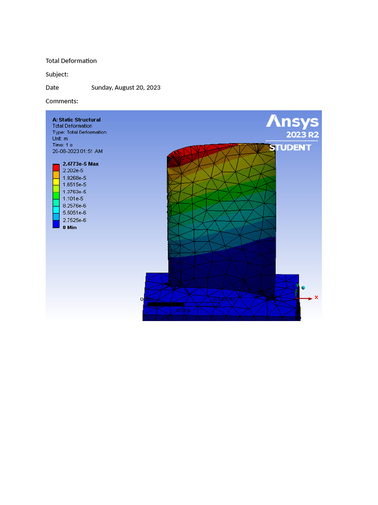 Understanding Total Deformation and Strain | PDF