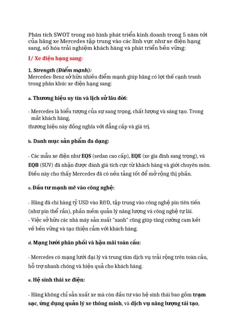 Phân Tích SWOT | PDF