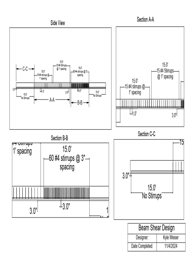 Beam Shear Design (11-4-2024)-Layout2 | PDF | Structural Engineering | Civil Engineering