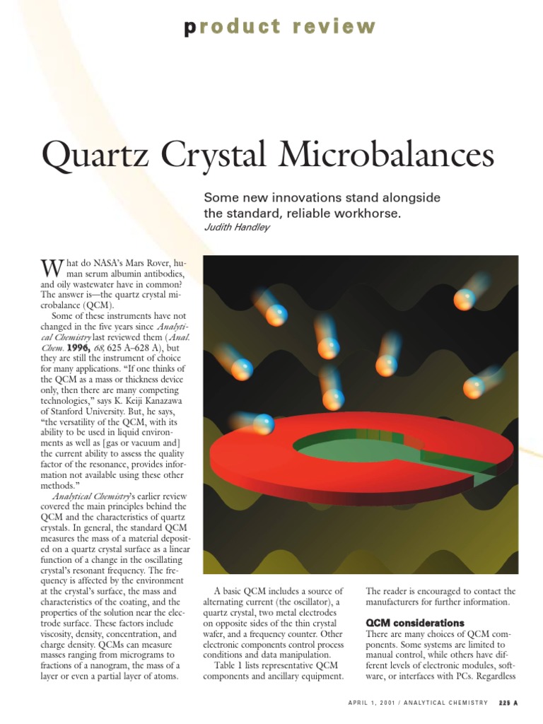 Quartz Crystal Microbalances: Rro Od Du Uc CTT Rre Ev Viie Ew W | PDF ...