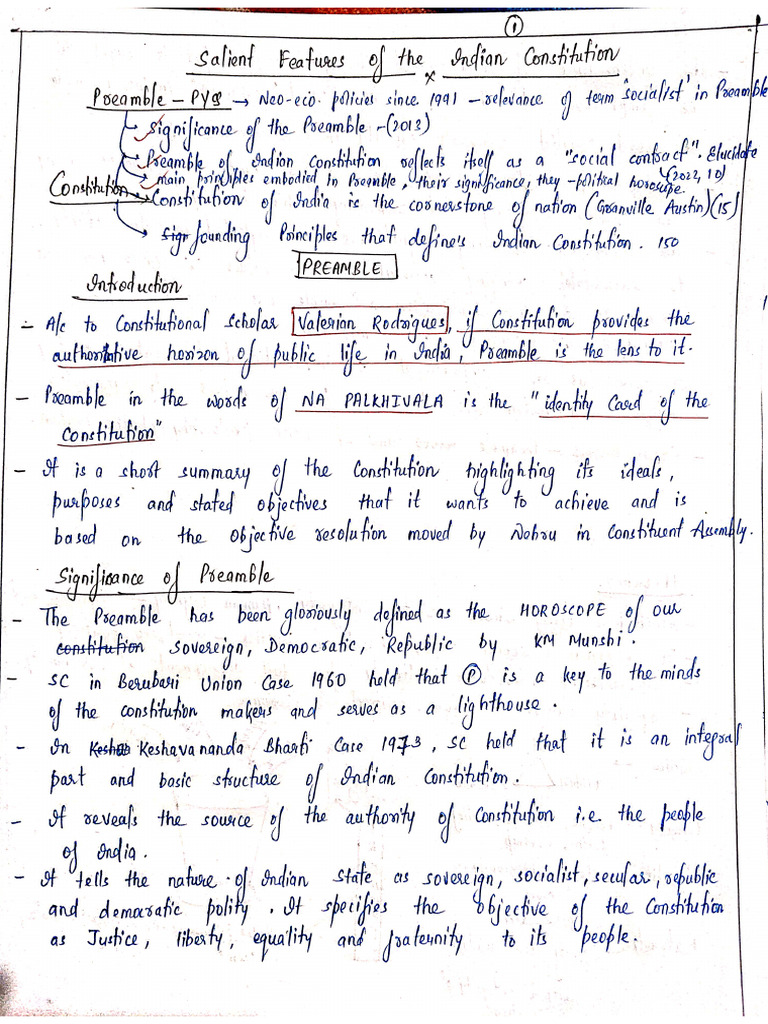 Research Paper On Constitutional Features | PDF
