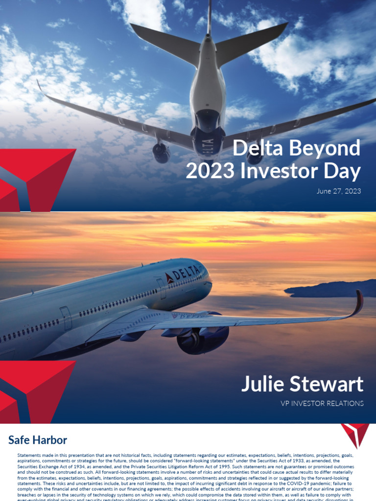 Delta Airlines Investor Day Insights | PDF | Delta Air Lines | Risk