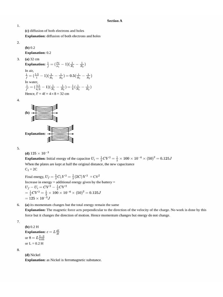 Pre board -2 Solution | PDF