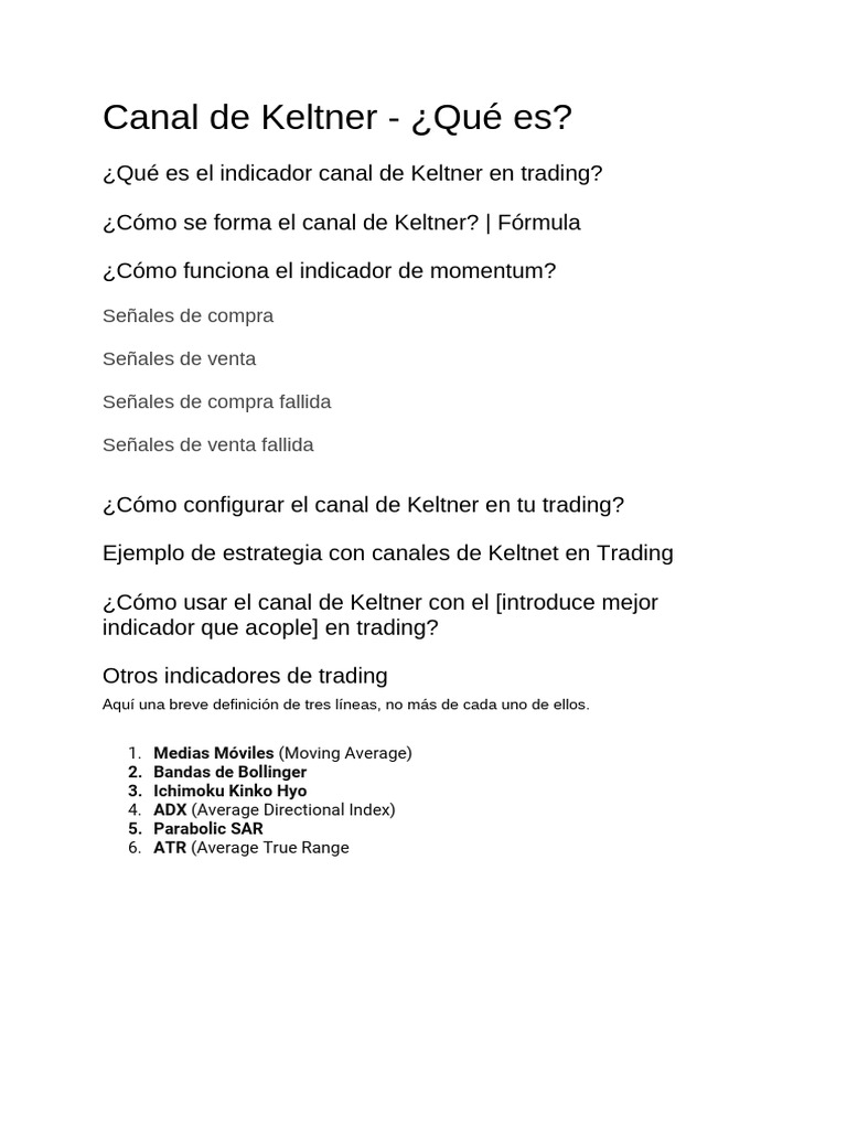 Canal de Keltner | PDF