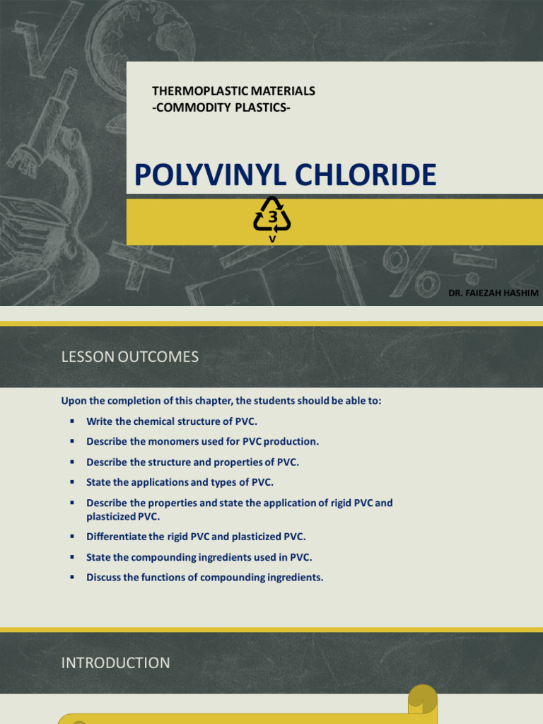 2.3 Polyvinyl Chloride | PDF | Polyvinyl Chloride | Polymerization