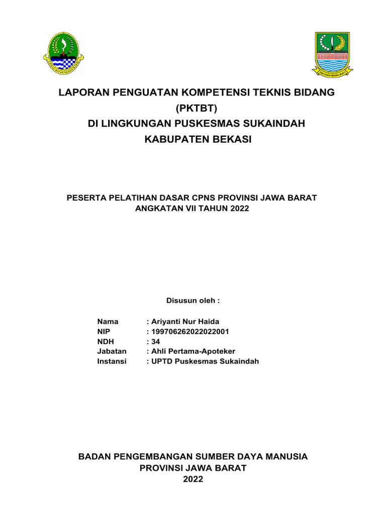 Laporan PKTBT Puskesmas Sukaindah | PDF