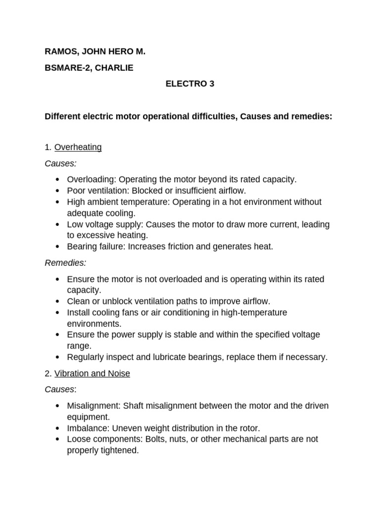 ASSIGNMENT-2-ELECTRO | PDF | Electric Motor | Insulator (Electricity)