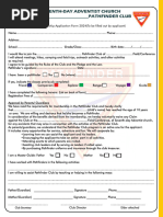 Pathfinder Membership Application Form 2024 | PDF | Health Care