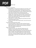 Character Analysis in Of Mice and Men | PDF