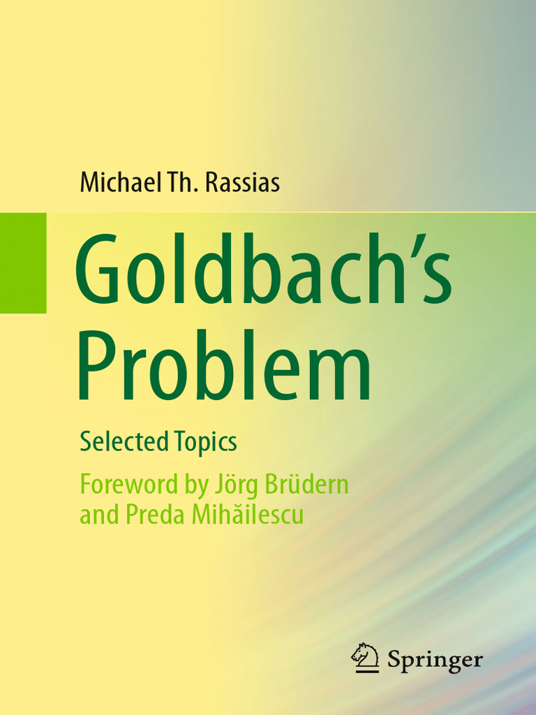 Goldbach's Problem | PDF | Prime Number | Number Theory