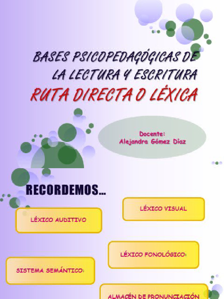 Lectura Ruta Léxica | PDF