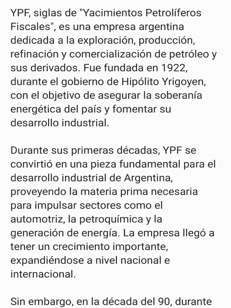 Ypf | PDF