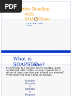 SOAPSTone Analysis Framework Guide | PDF | Language Arts & Discipline | General Fiction