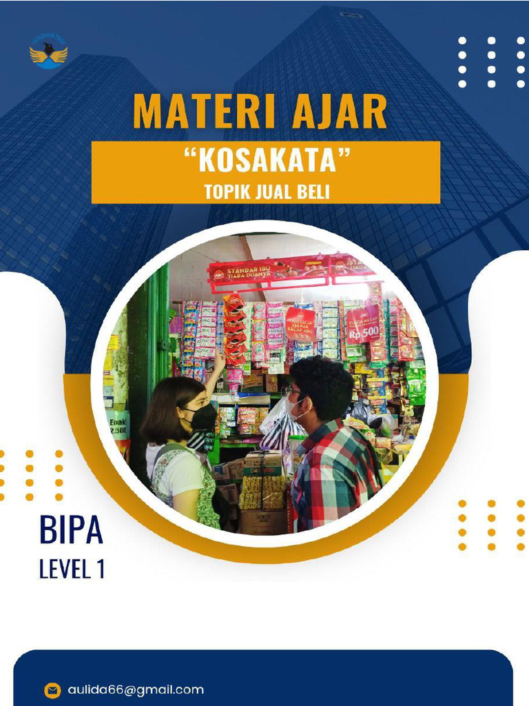 E-Book Dengan Gambar Untuk BIPA Level 1 | PDF