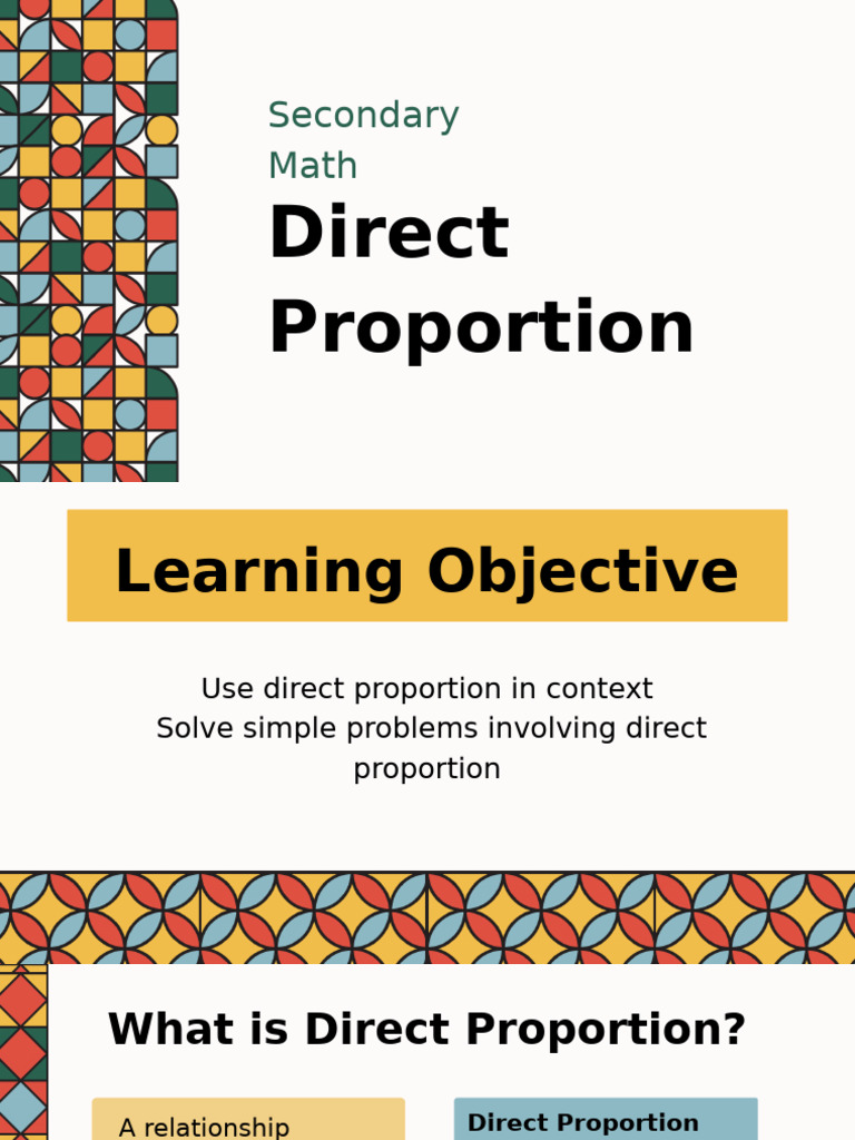 Direct and Inverse Proportion | PDF | Flour