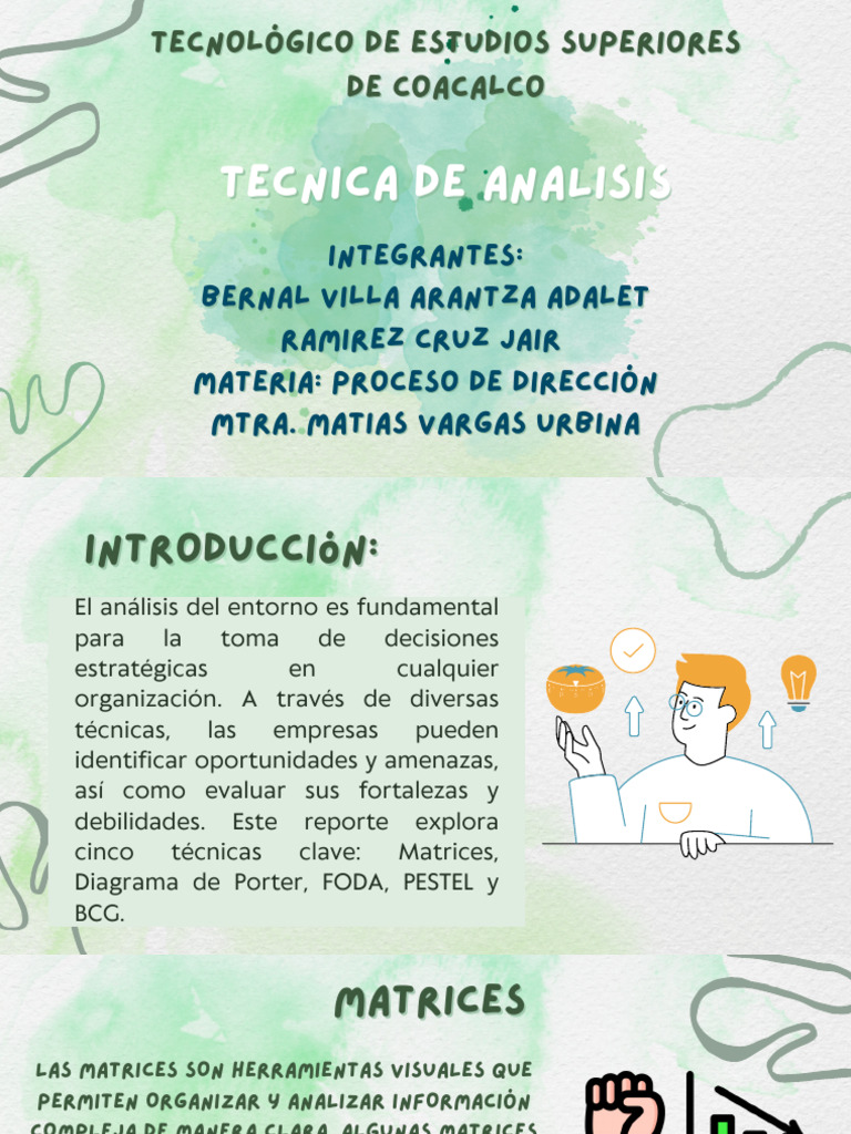 C1 Act.5 Presentacion Tecnicas de Analisis | PDF | Análisis FODA | Business