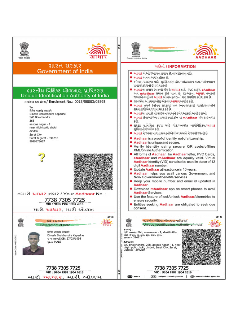 Dinesh Kapadne - 250110 - 102831 | PDF