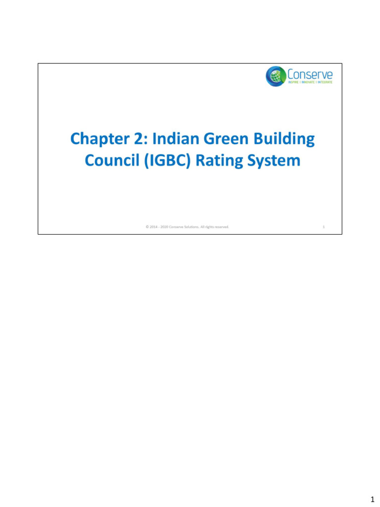 IGBC Rating System and IGBC AP | PDF