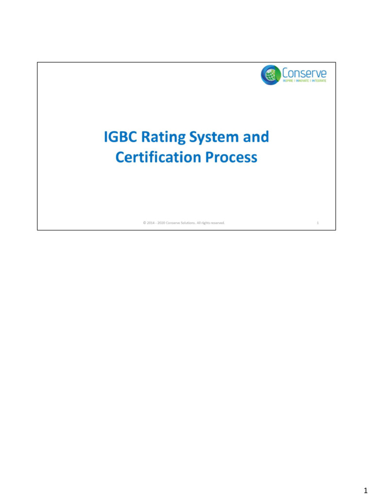IGBC Project Certification Process | PDF