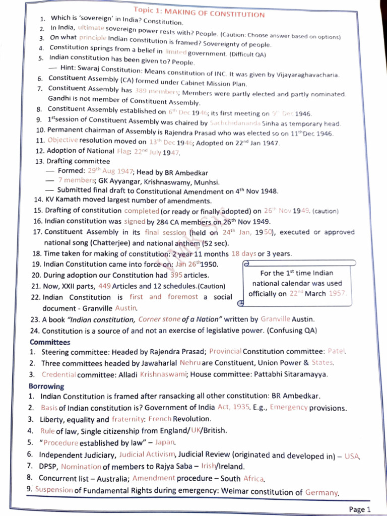 Polity One Liner PDF | PDF | Justice | Crime & Violence