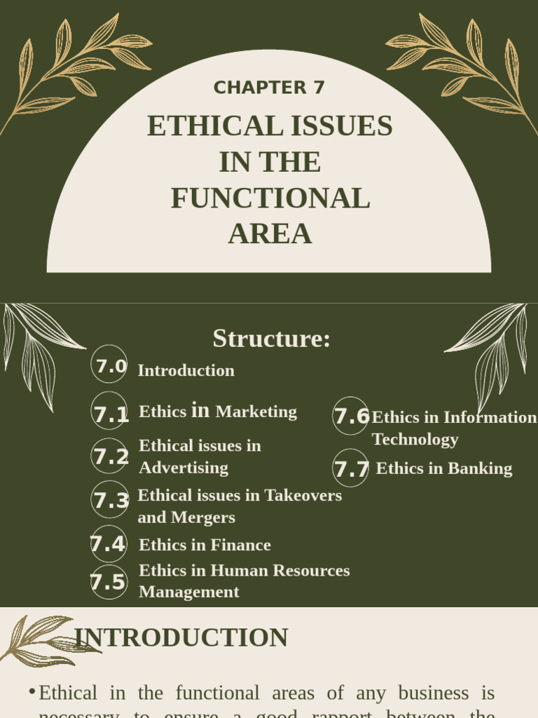 Chapter 7 Business Ethics | PDF | Human Resource Management | Banks