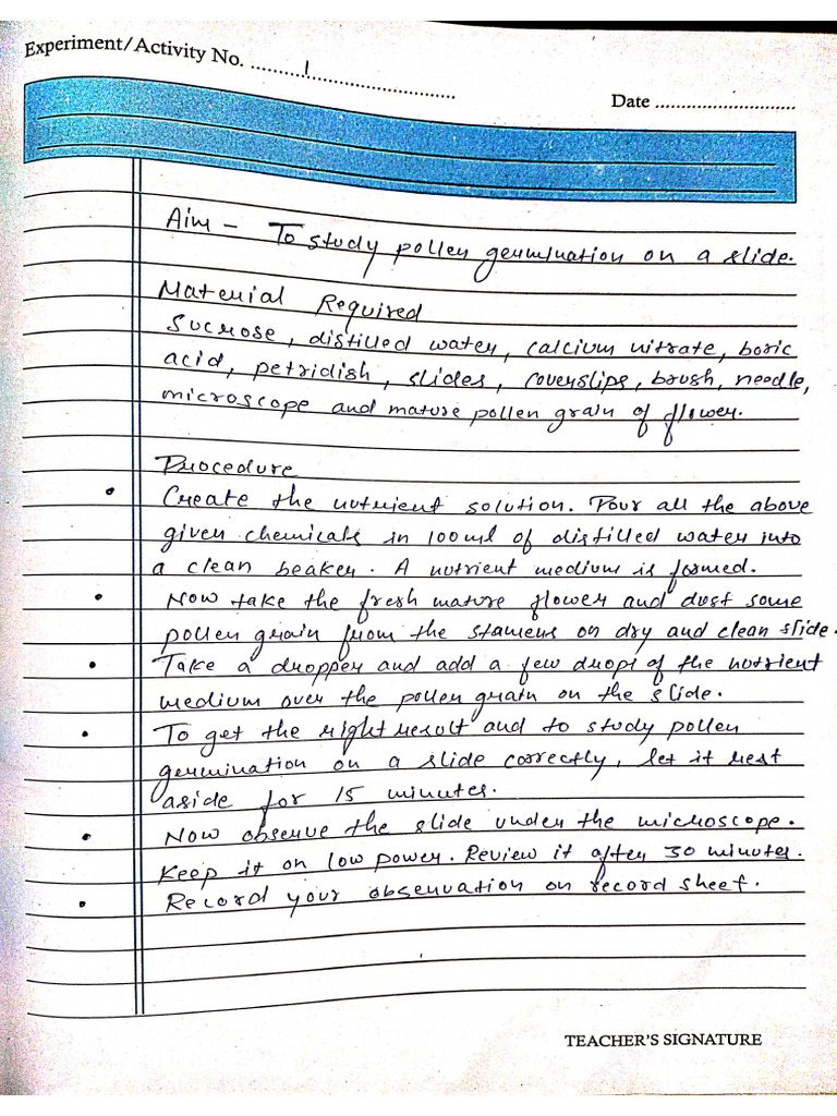 Biology Lab Manual Class 12 | PDF