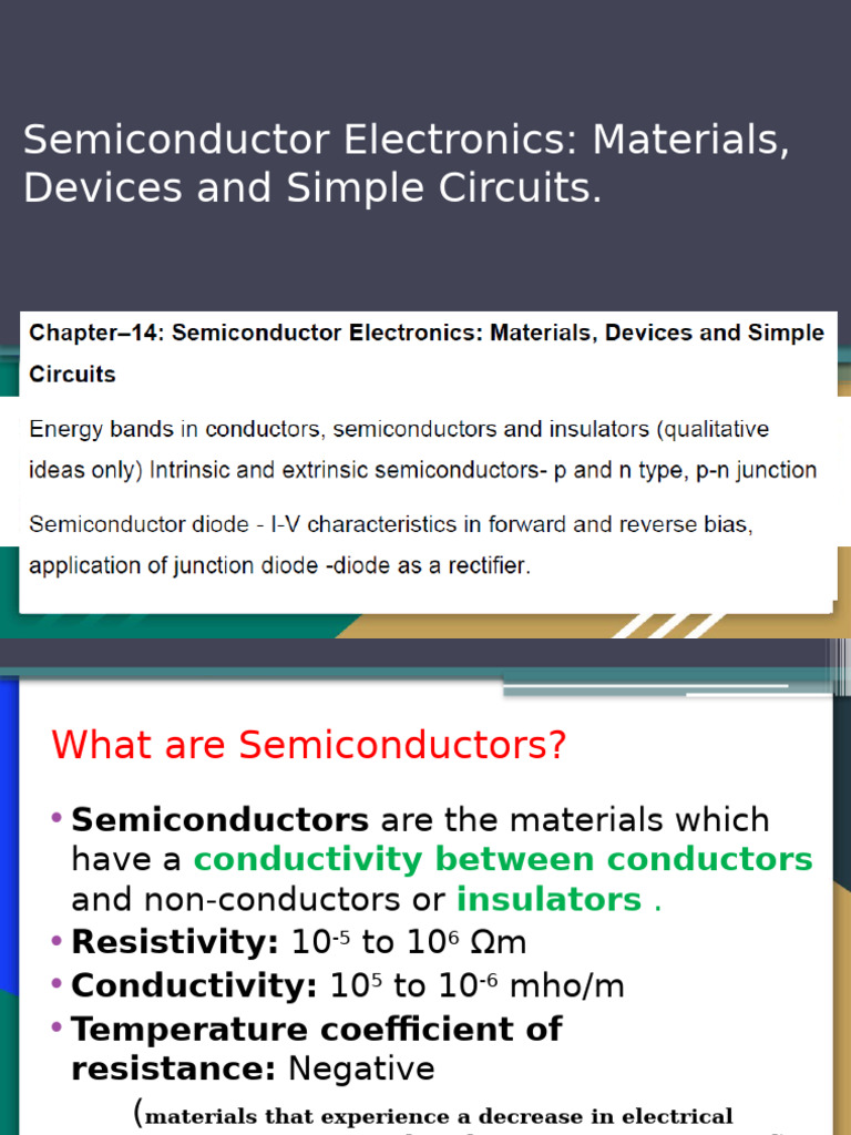 Semiconductor Basics for Students | PDF | Semiconductors | Doping (Semiconductor)