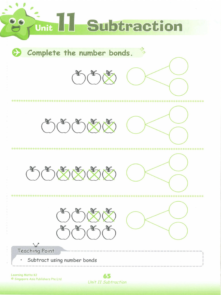 Learning Maths K2 Unit-11 Subtraction | PDF