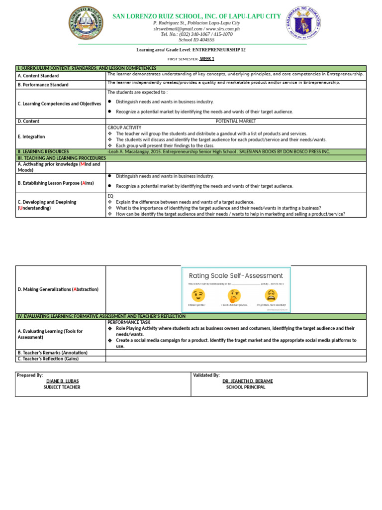 Matatag Lesson Plan English | PDF | Educational Assessment | Learning