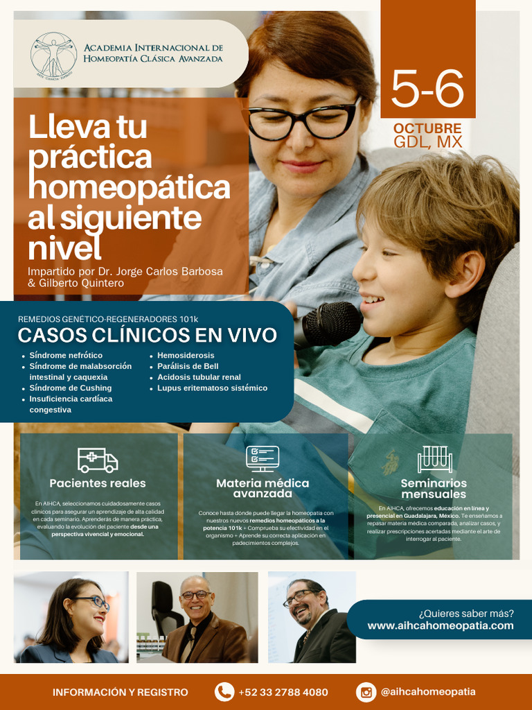 PoÌ Ster OCTUBRE | PDF | Homeopatía | Medicina