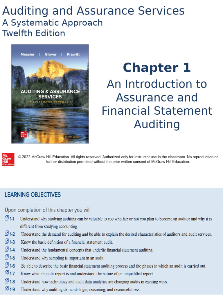 Ch 1-Intro | PDF | Auditor's Report | Audit