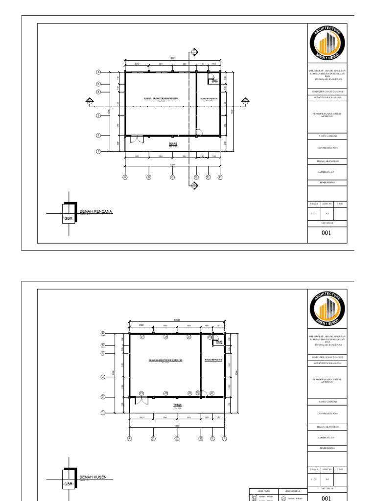 Denah Laboratorium | PDF