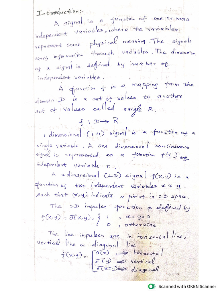 21EC722 - DIP - Module 2 Handwritten Notes | PDF