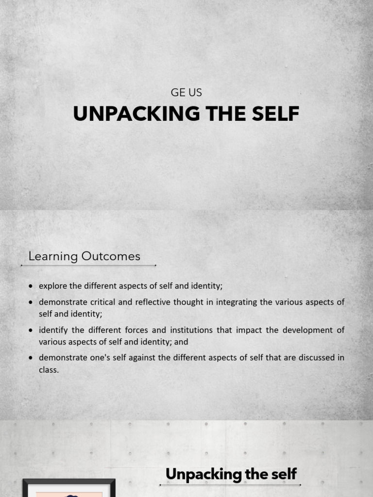 Unpacking-the-Self | PDF | Identity (Social Science) | Self
