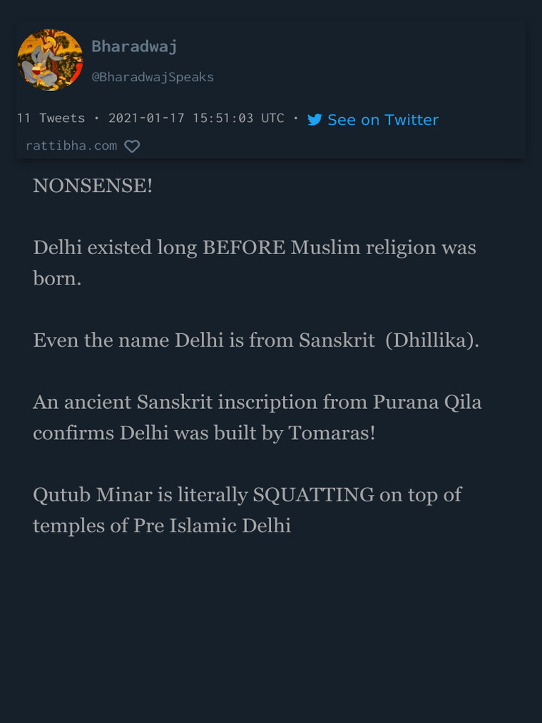 Origin of Delhi | PDF | Delhi