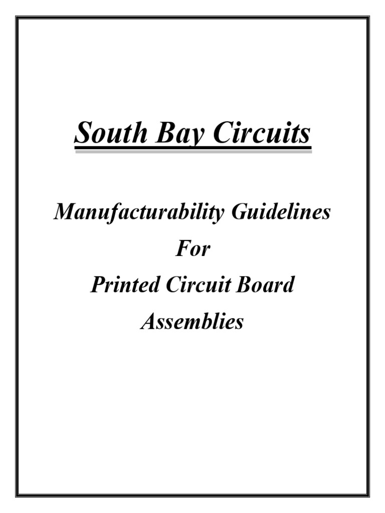 SBC PC Assembly Guidelines | PDF | Printed Circuit Board | Electrical ...