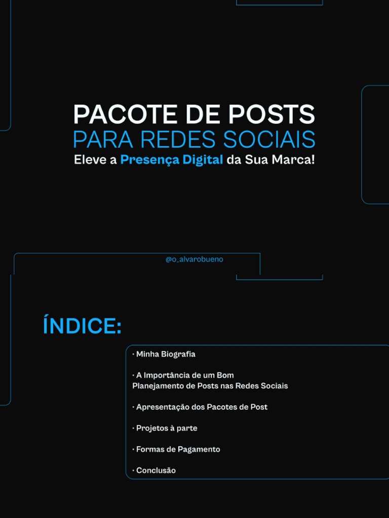 Pacotes - Redes Sociais | PDF