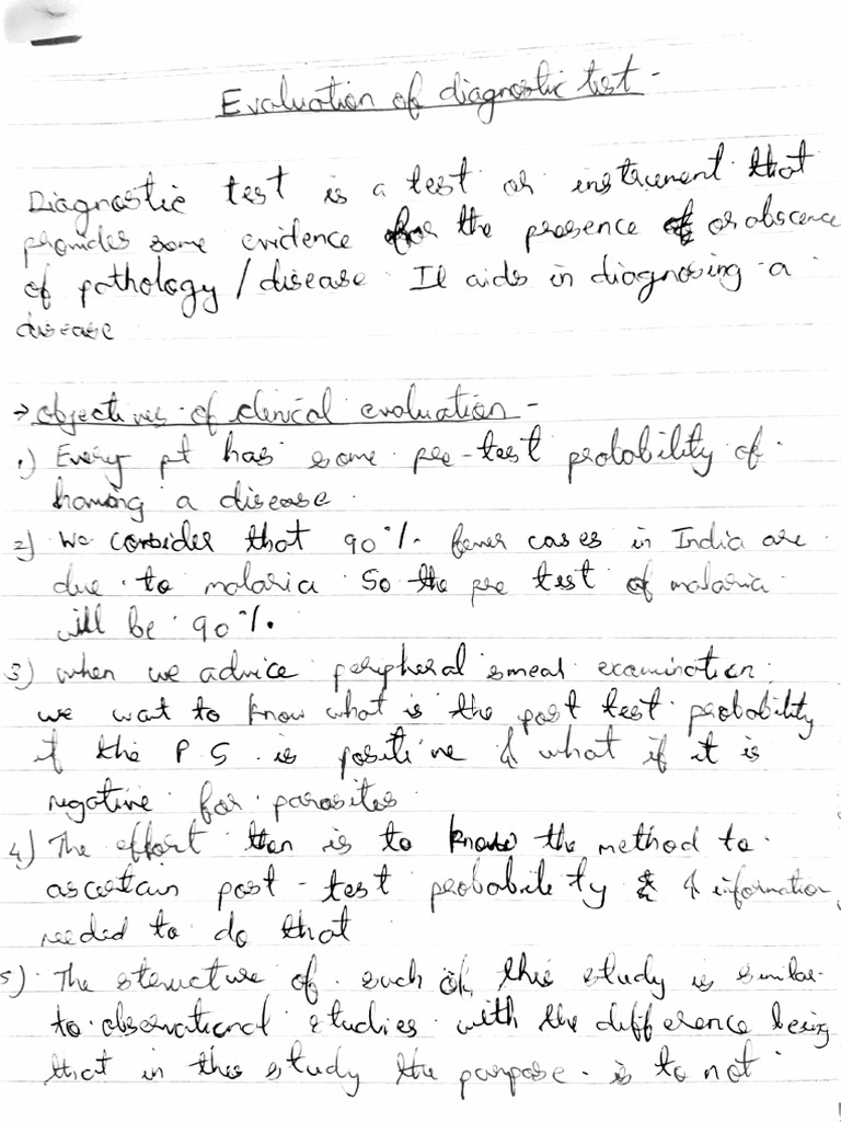 Evaluation of Diagnostic Tests | PDF | Statistical Data Types ...