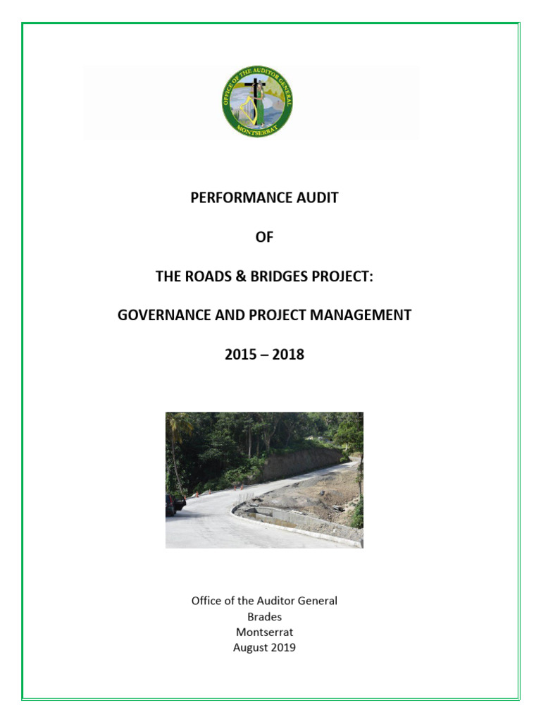 Performance Audit Roads Bridges Project August 2019 | PDF | Project Management | Audit