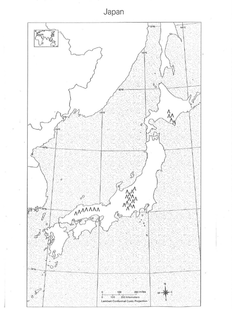 Japan Geography Map | PDF