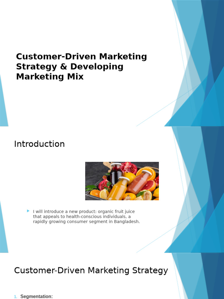 Customer-Driven Marketing Strategy & Developing Marketing Mix | PDF