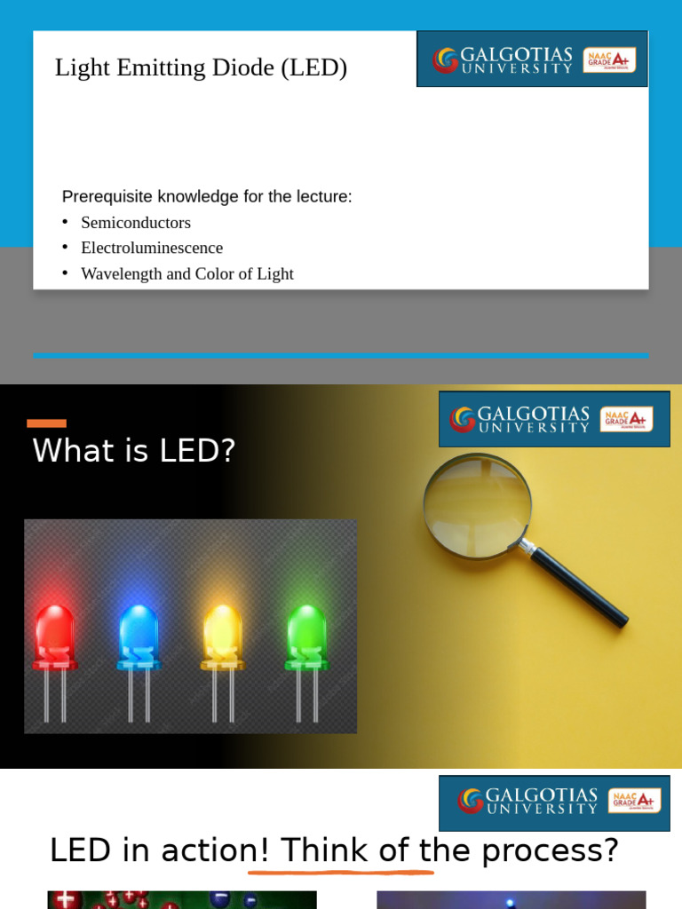 38 - Light Emitting Diode (LED) | PDF | Light Emitting Diode | P–N Junction