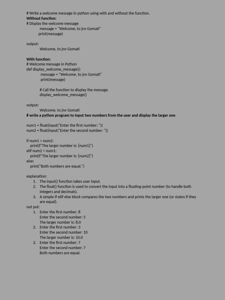class 11 assignment | PDF | Numbers | Computer Programming